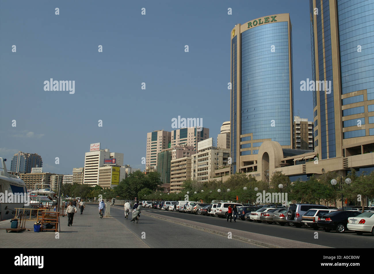 Baniyas Road Dubai UAE United Arab Emirates. Dubai creek Stock Photo ...