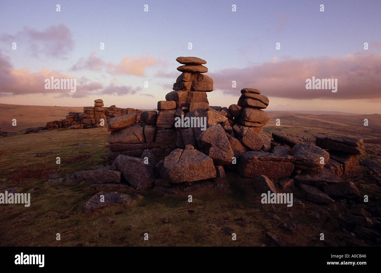 Great Staple Tor Dartmoor England UK Stock Photo - Alamy
