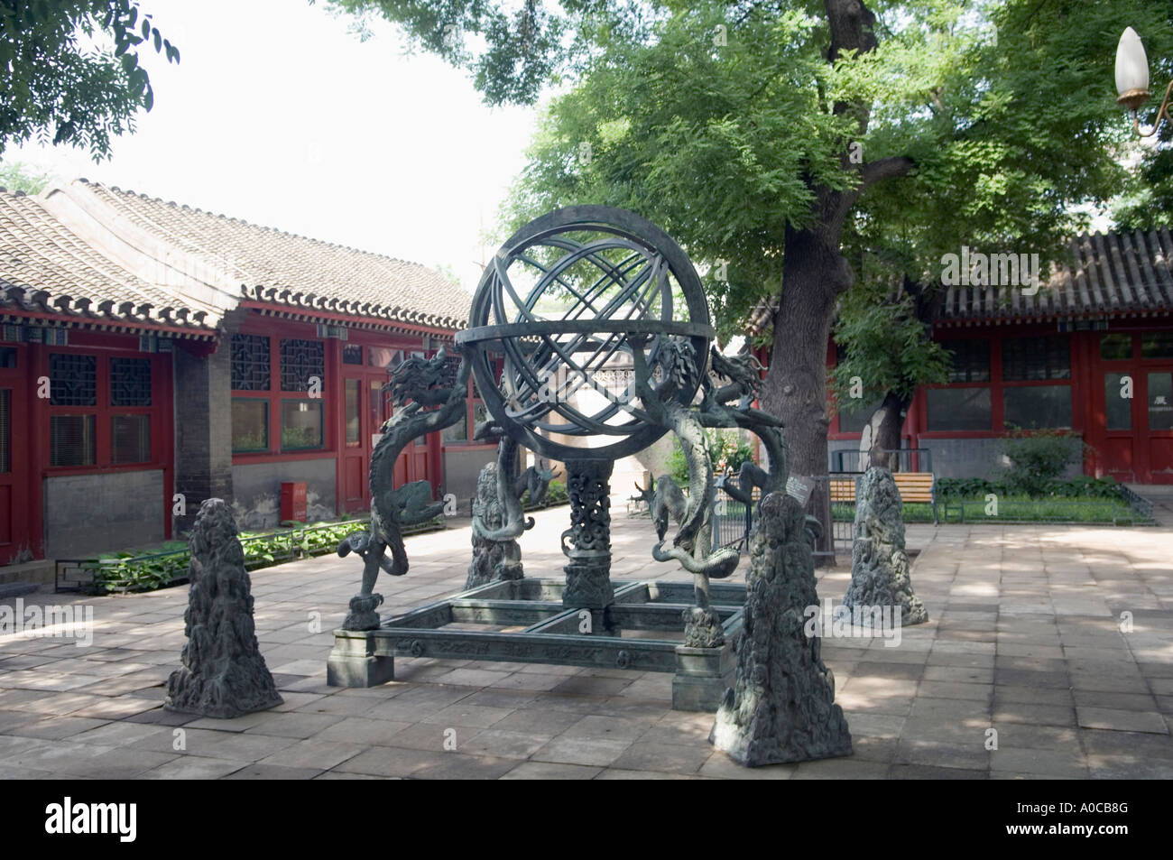 The Actual armillary Sphere in Beijing Ancient Observatory Stock Photo ...