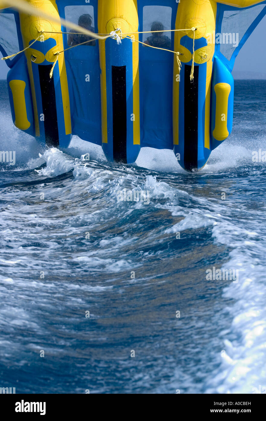 Inflatable banana boat greece hi-res stock photography and images - Alamy