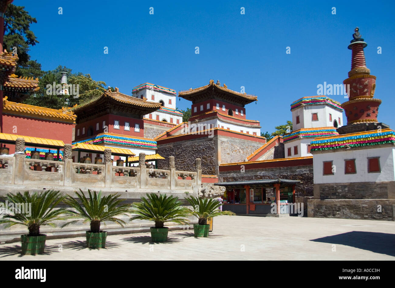 the view of puning si (Temple of Universal Peace) in Chengde on world ...