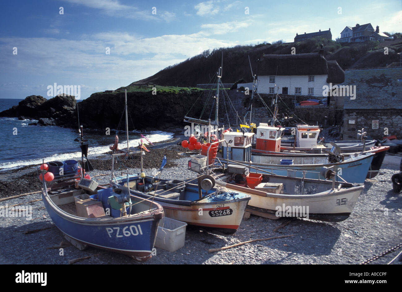 Cadgwith fishing boat hi-res stock photography and images - Alamy