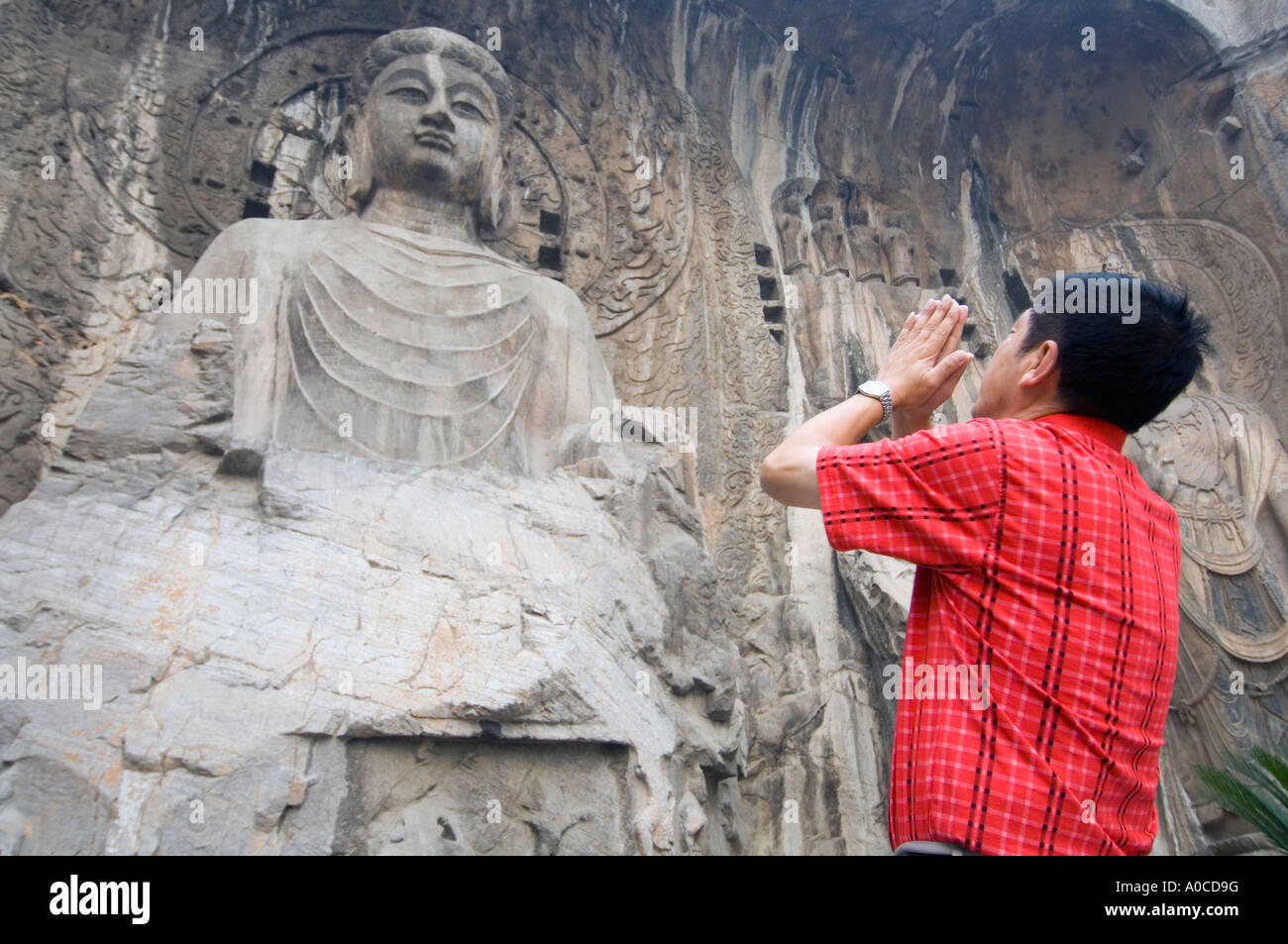 The World Heritage site of Fengxian Temple of Longmen Grottoes in Henan ...