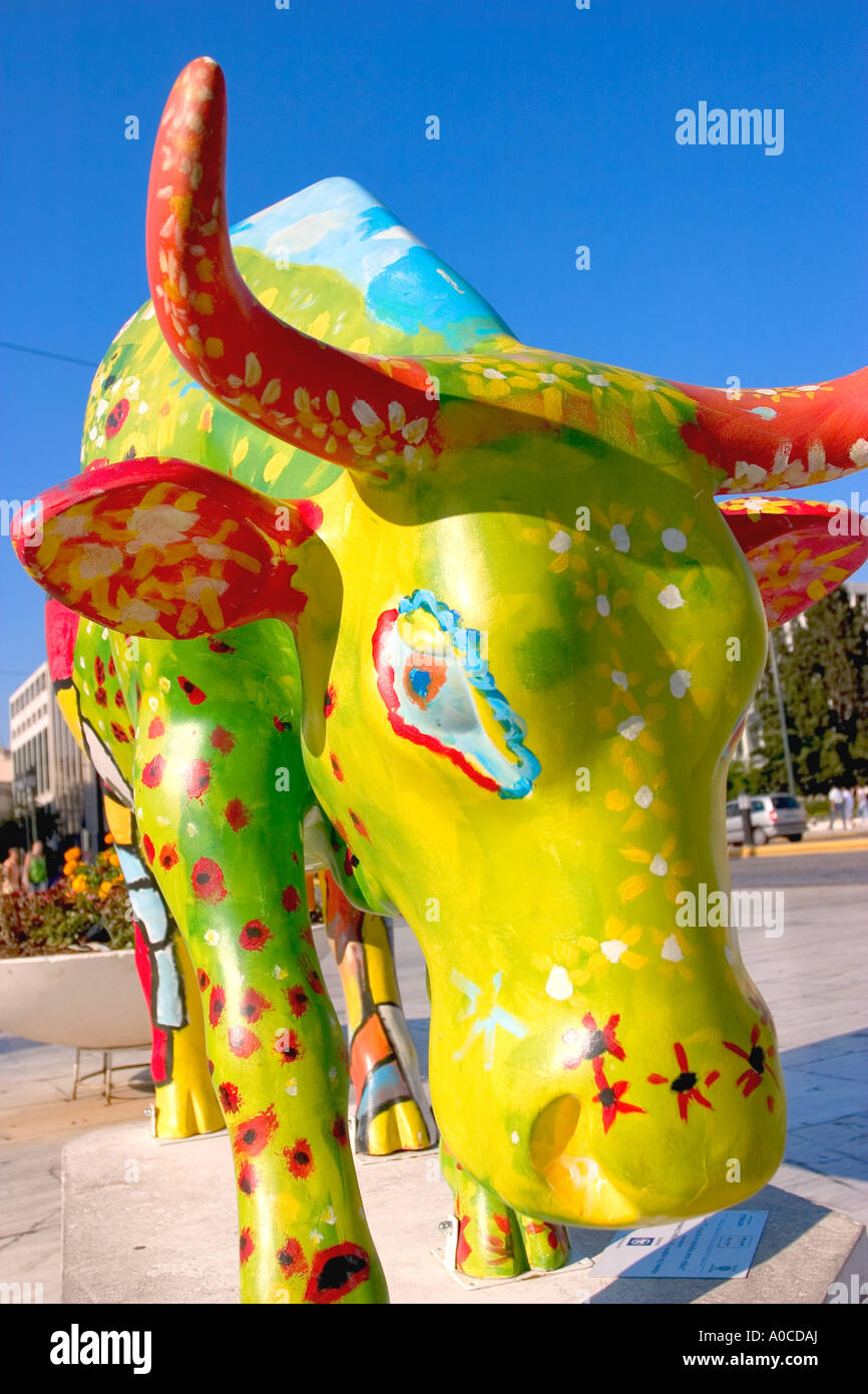 Crazy cow greece hi-res stock photography and images - Alamy
