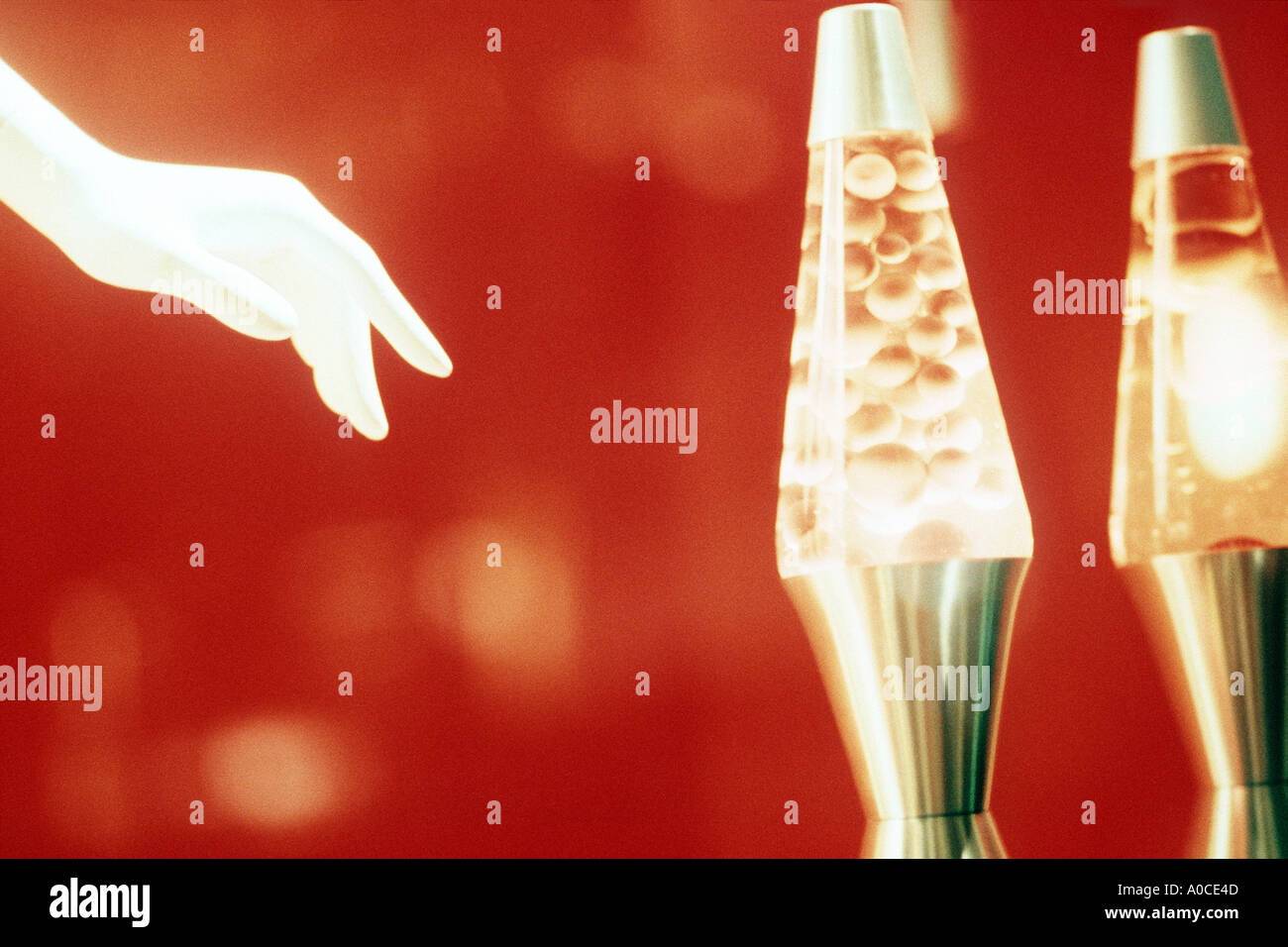 hand with lava lamps Stock Photo - Alamy