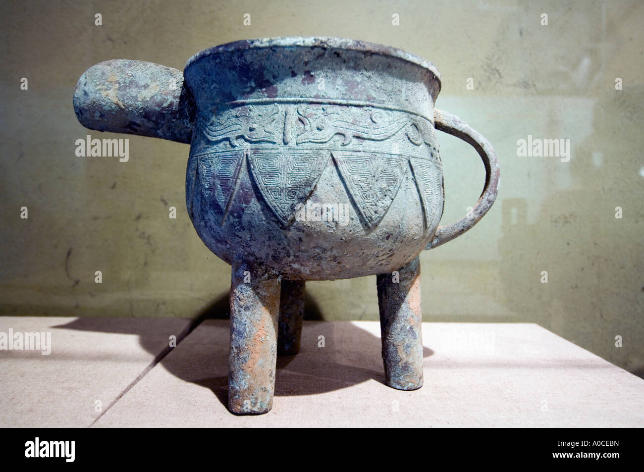 Tripod shaped Bronze Object Cooking Vessel from Fu Hao's Tomb in Henan ...