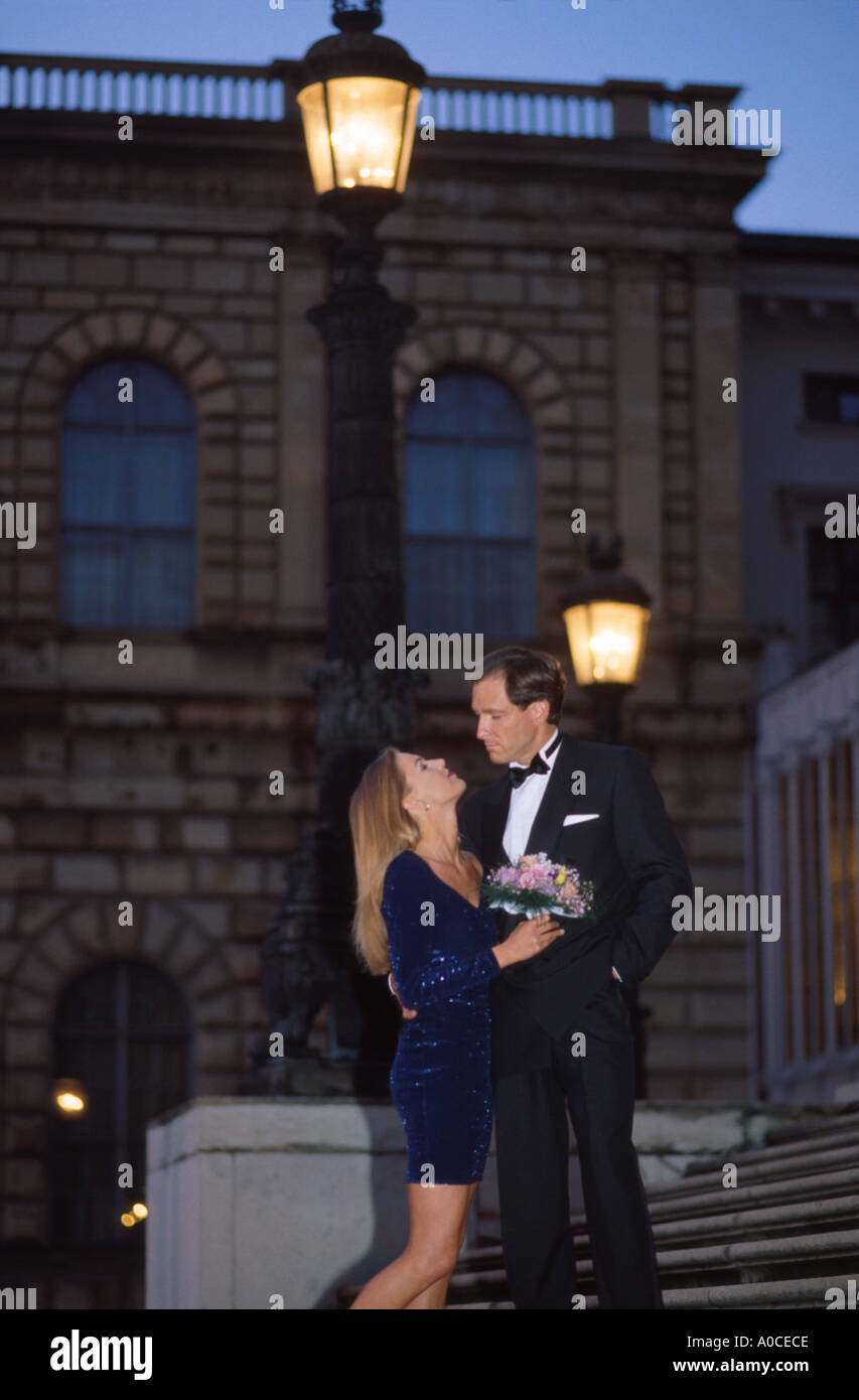 couple in front of opera house formal dress Stock Photo - Alamy