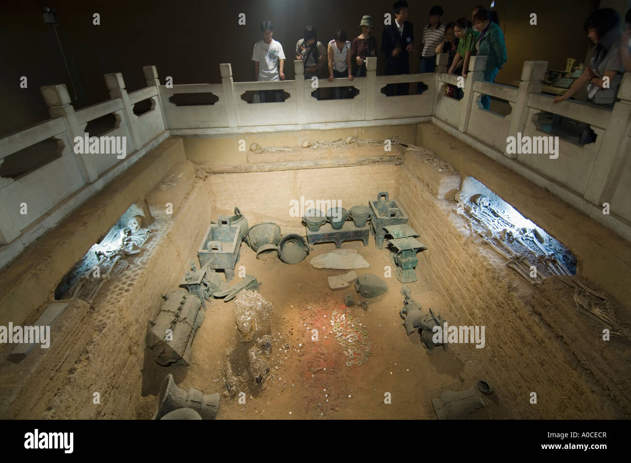 Fuhao tomb room Yinxu natural history garden Anyang Henan China ...