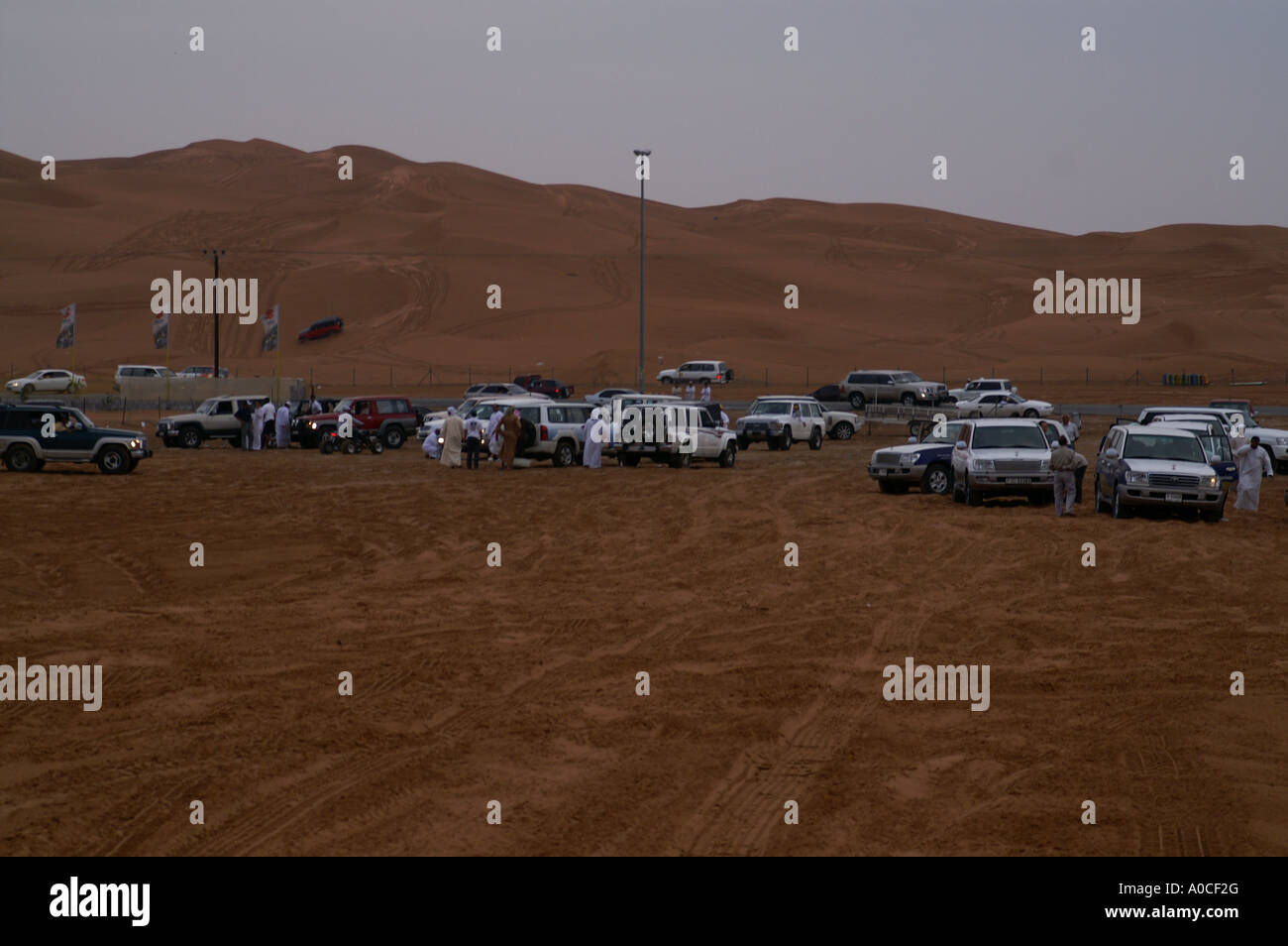 4x4 Four by Four driving in desert Dubai UAE Stock Photo - Alamy