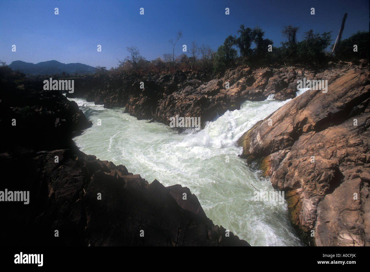 Waterfall on mekong hi-res stock photography and images - Alamy