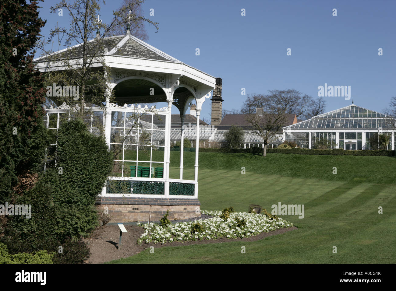 A spring day in the Birmingham Council's Botanical Gardens with its ...