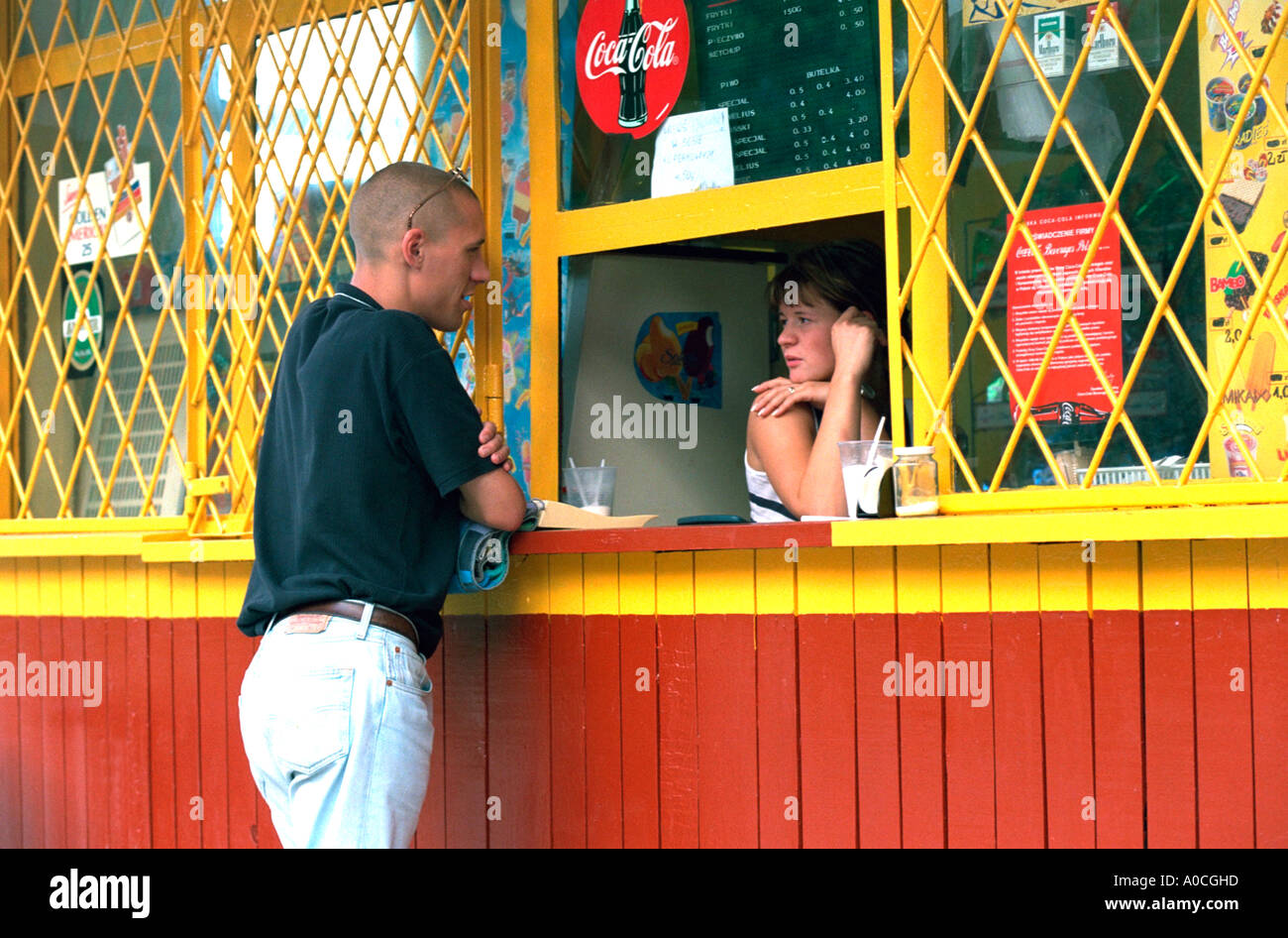 Concession conversation hi-res stock photography and images - Alamy