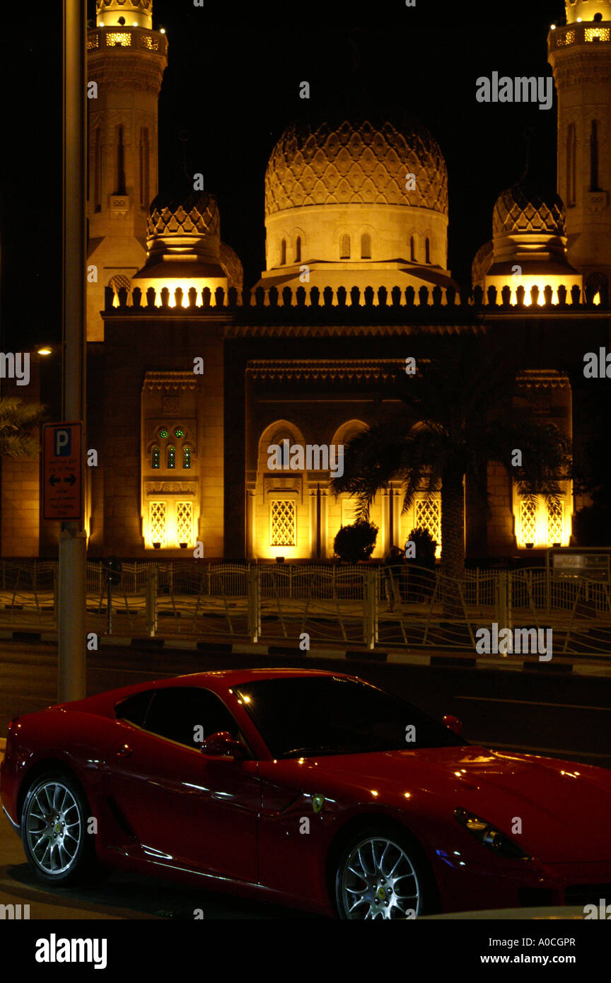 Ferrari in dubai night hi-res stock photography and images - Alamy