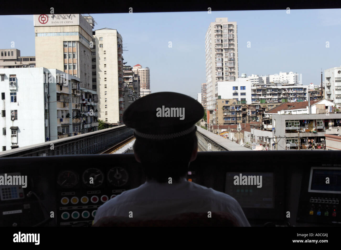 Light rail system, Wuhan, China Stock Photo - Alamy