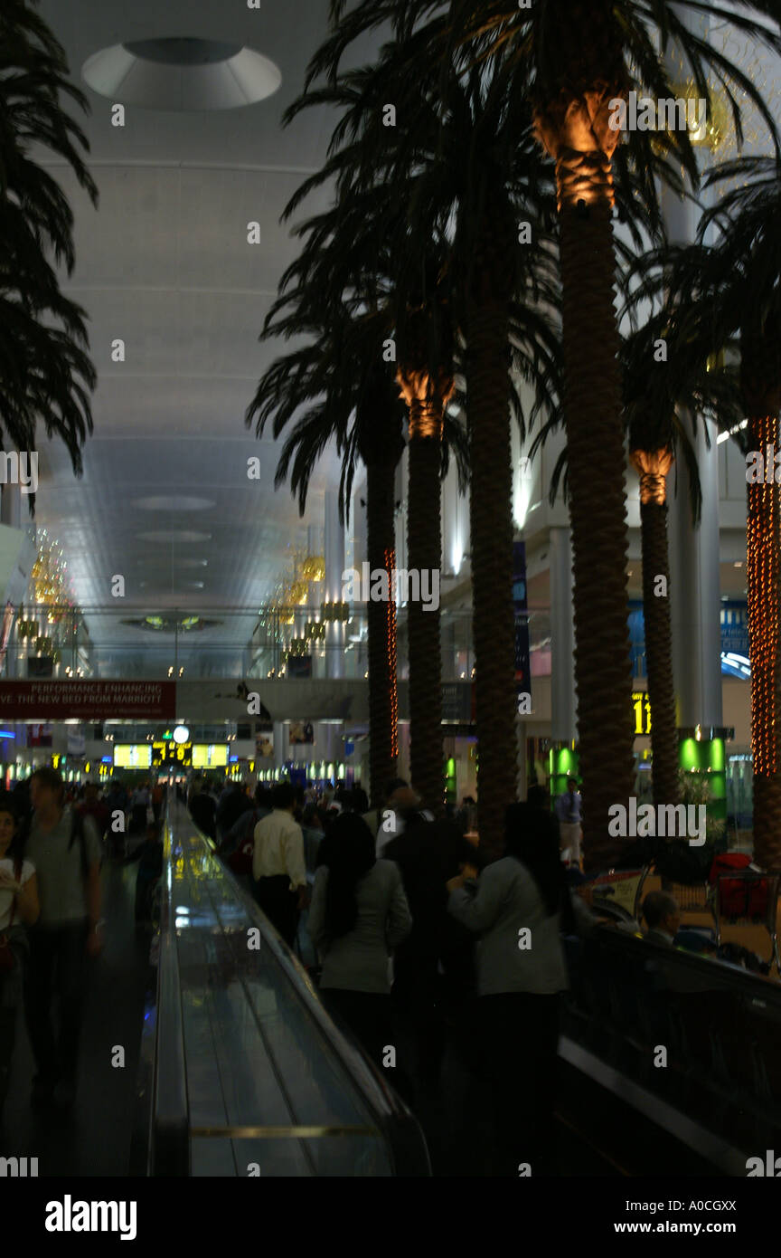 Dubai international airport main concourse and shopping mall Stock ...