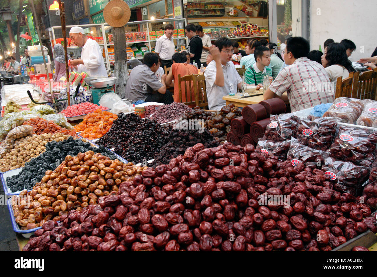 Dried fruit, Muslim Quarter, Xi'an, China Stock Photo - Alamy
