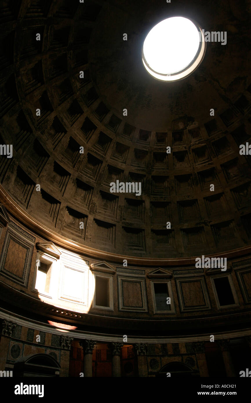 Sunlight beams in the Pantheon Stock Photo - Alamy