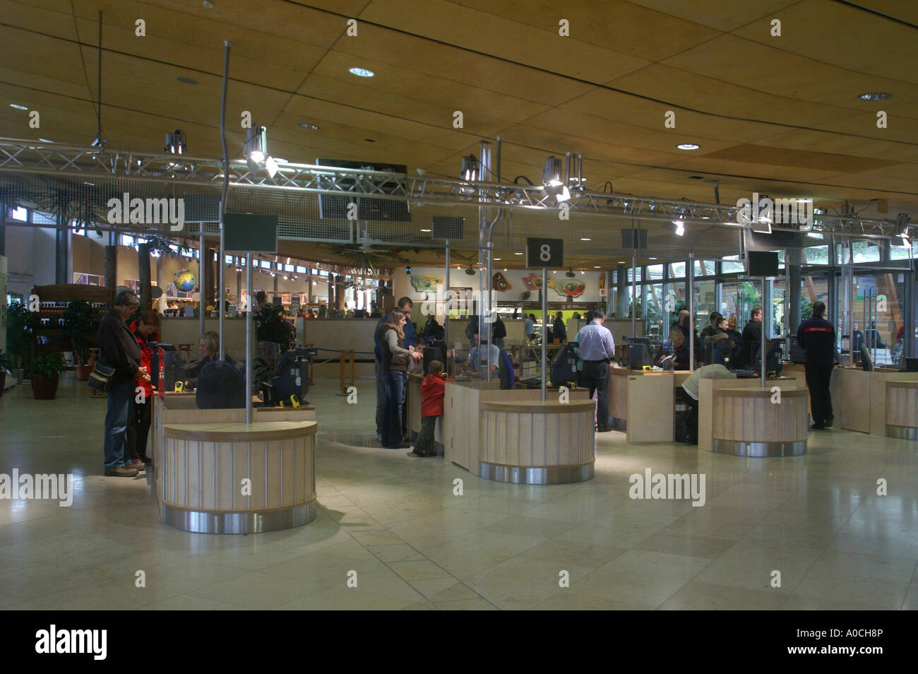 entrance to Eden project Cornwall England UK Great Britain Stock Photo ...