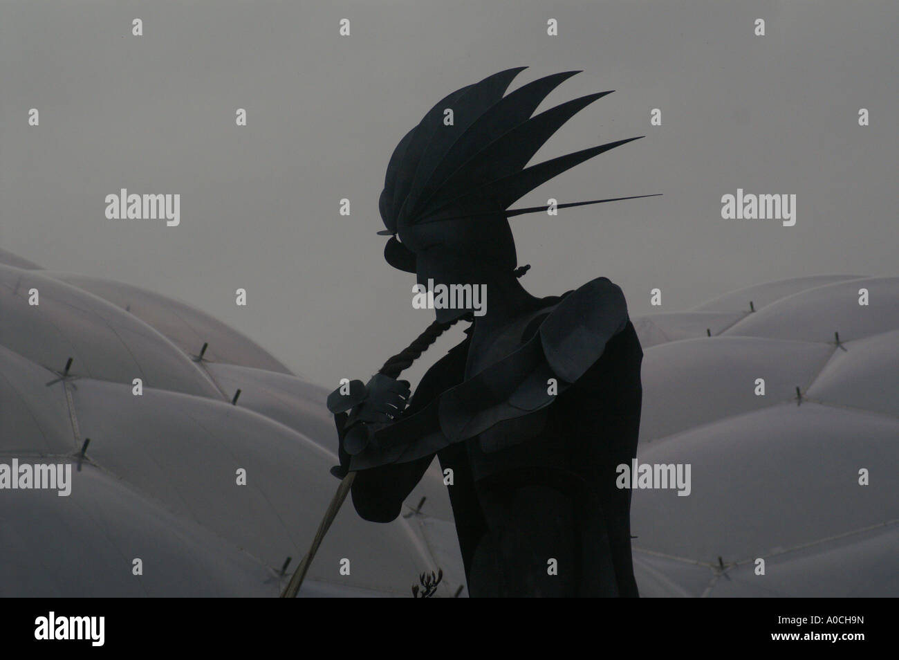 statue at Eden project Cornwall England UK Great Britain Stock Photo ...