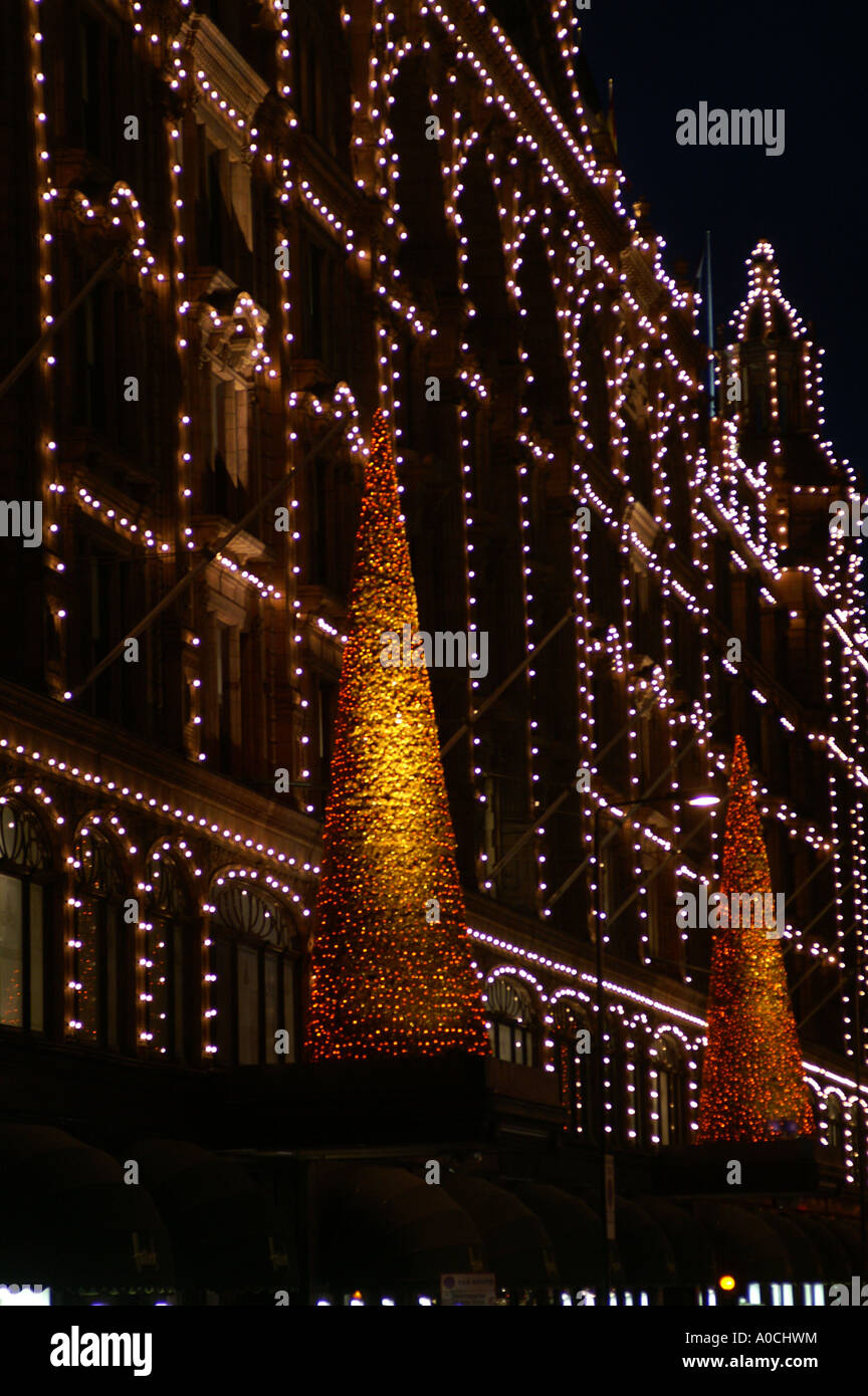 Harrods Knightsbridge London England United Kingdom UK GB evening ...
