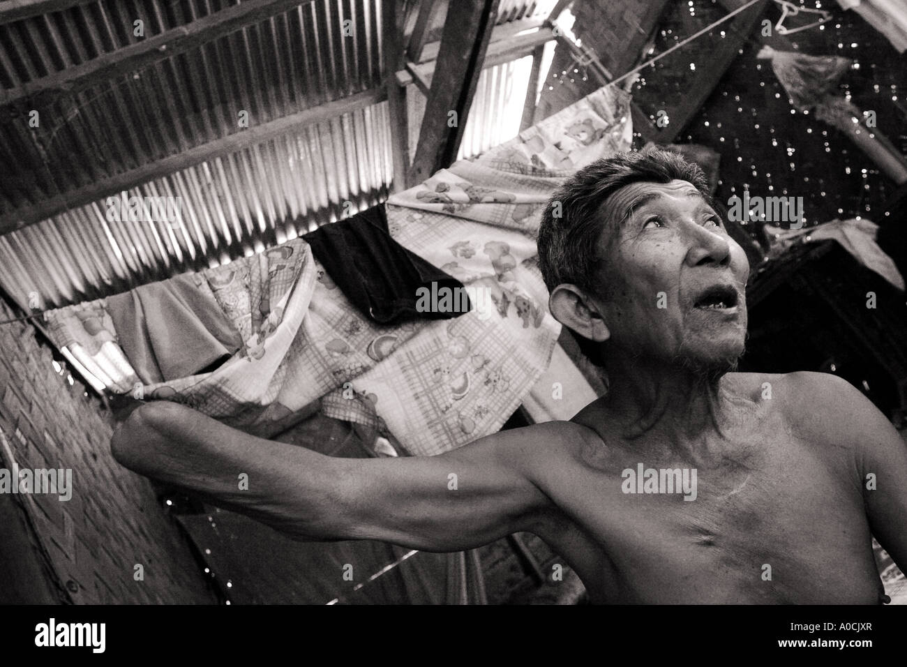 Amputee on Ho Chi Minh trail, Xepon, Laos Stock Photo - Alamy