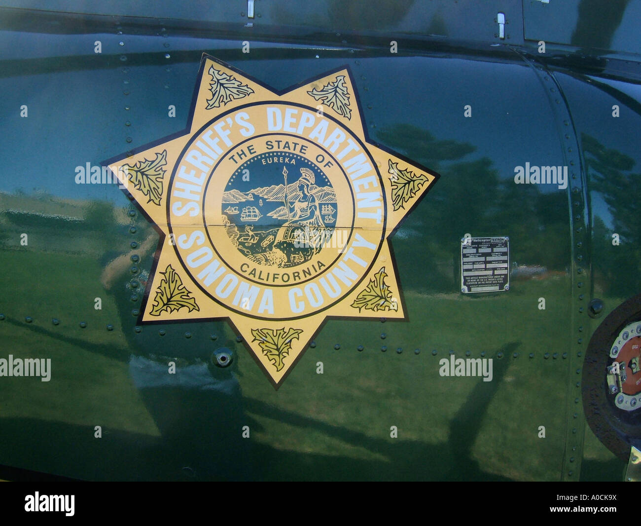 Sonoma County Sheriffs helicopter Henry 1 emblem The helicopter is a ...