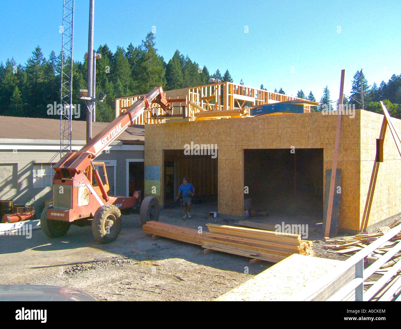 New fire station under construction for the Occidental Volunteer Fire ...