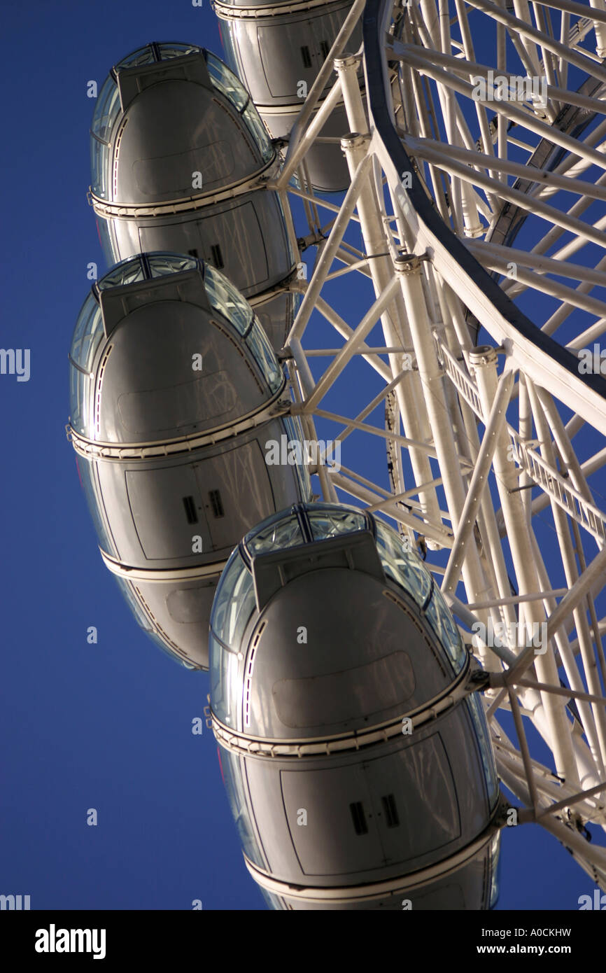 London Eye attraction Embankment Central London United Kingdom Stock ...
