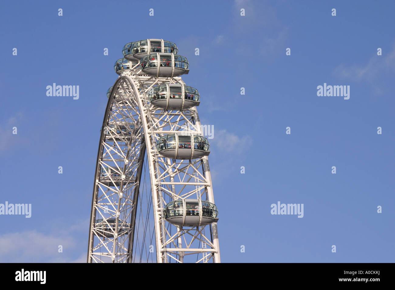 London Eye attraction Embankment Central London United Kingdom Stock ...