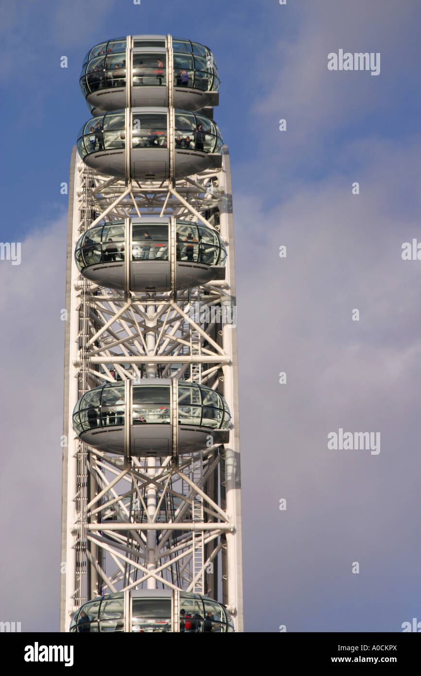 London Eye attraction Embankment Central London United Kingdom Stock ...