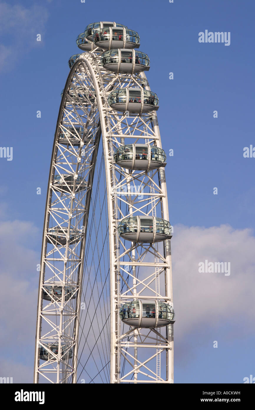 London Eye attraction Embankment Central London United Kingdom Stock ...
