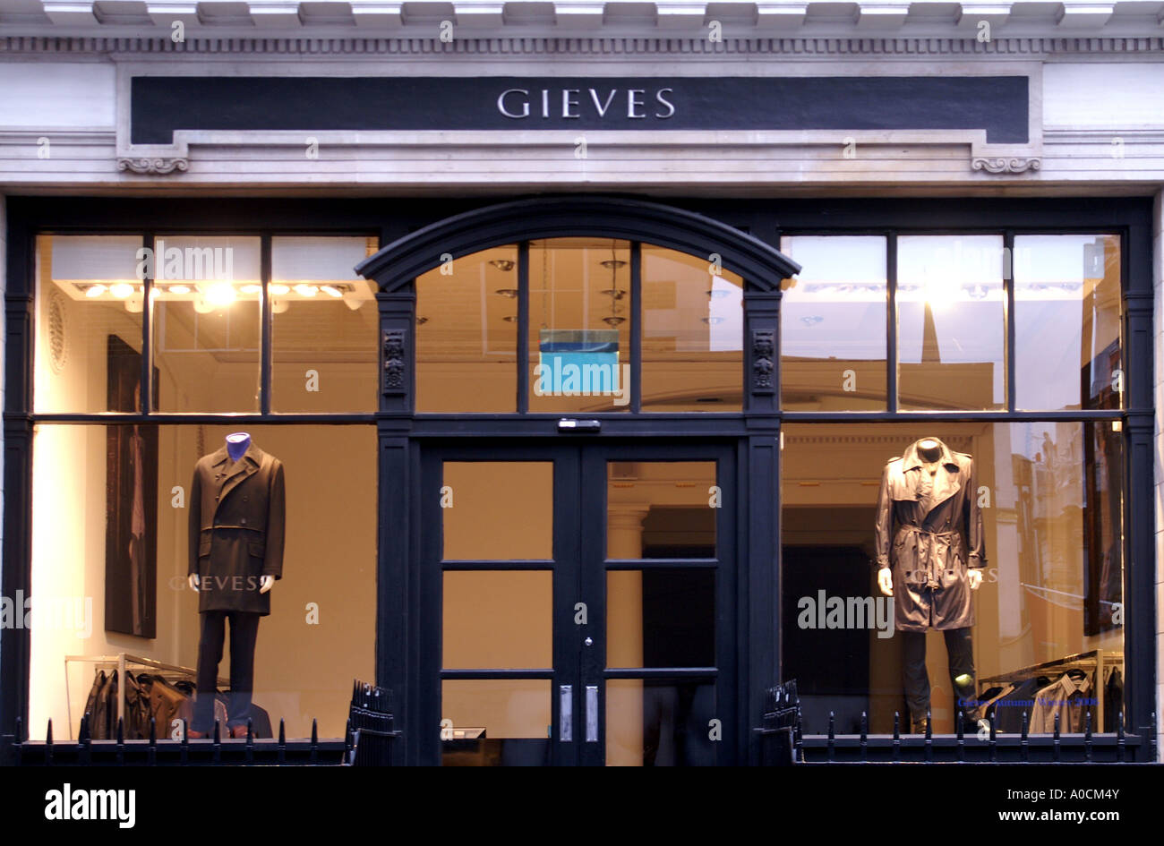 Gieves Savile Row London W1 Stock Photo - Alamy