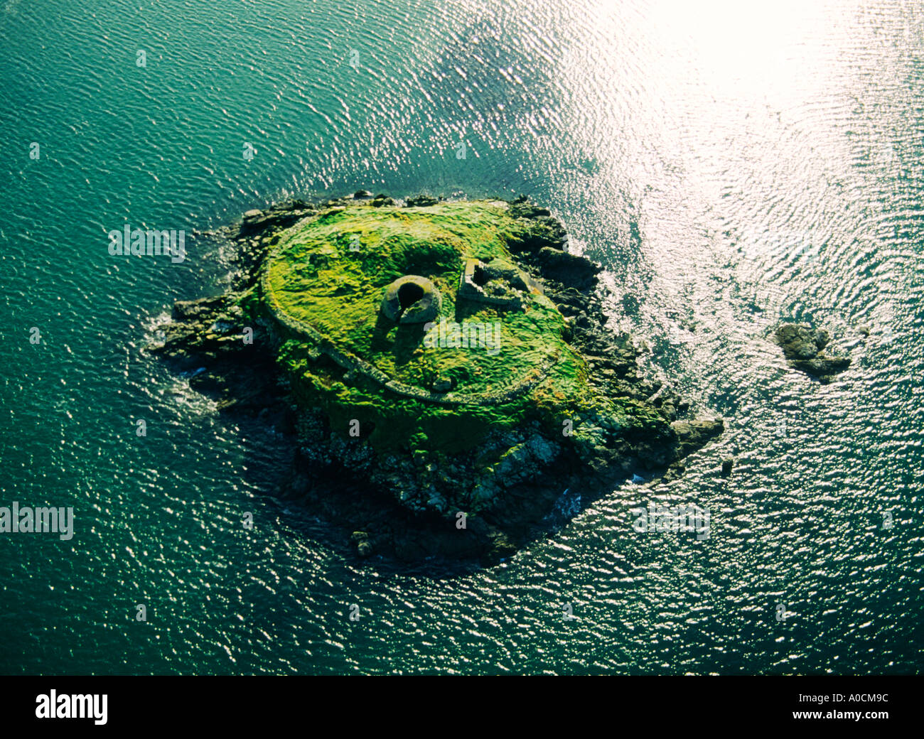Celtic Christian monastic hermit cell settlement ruin on Church Island ...