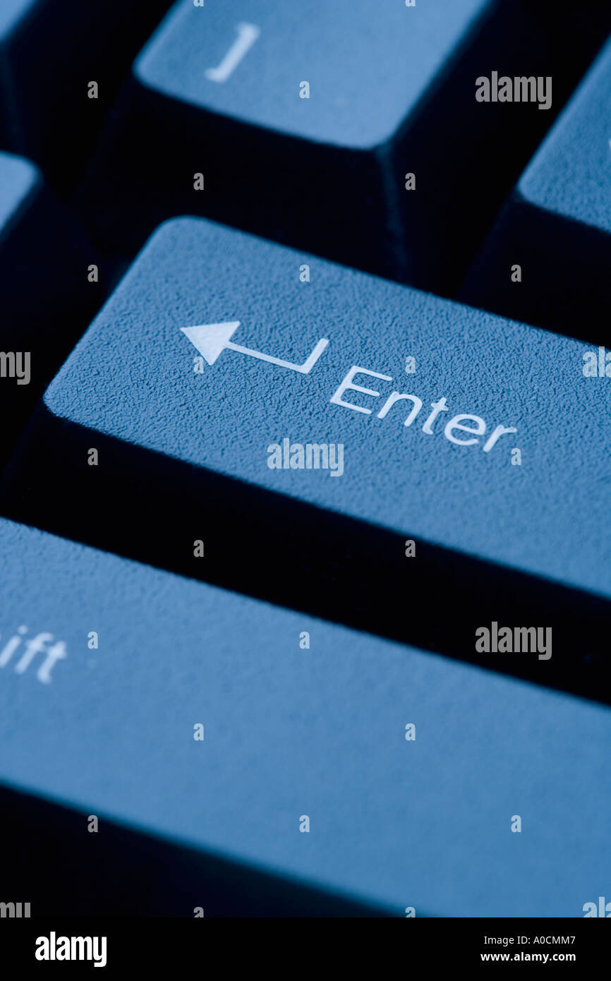 Return key keyboard computer black hi-res stock photography and images ...