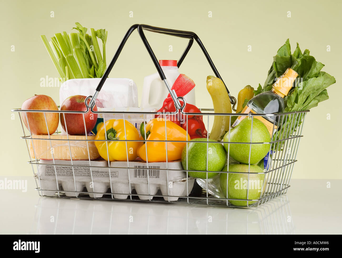Groceries basket hi-res stock photography and images - Alamy