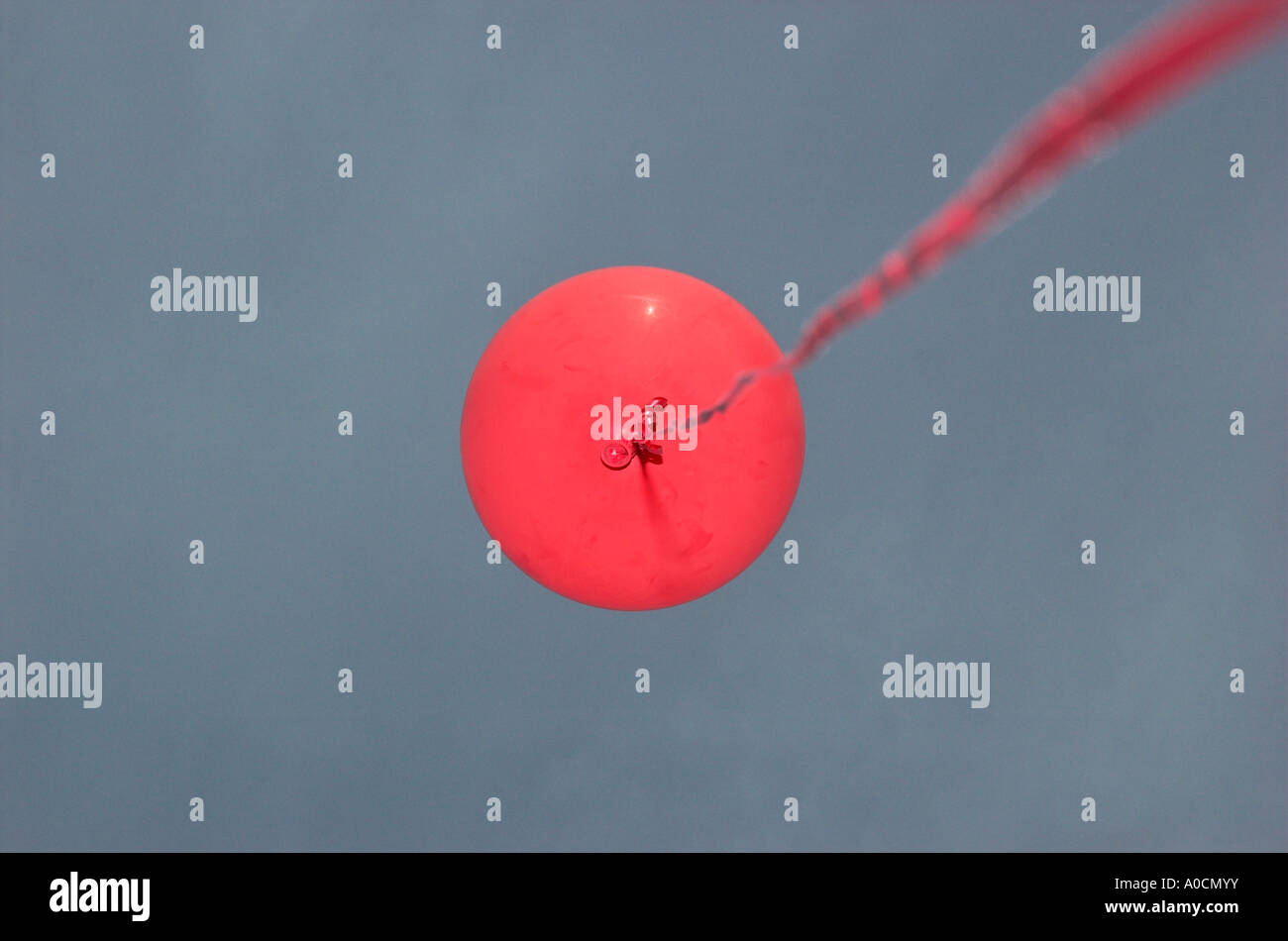 Red Balloon Floating Away Stock Photo - Alamy