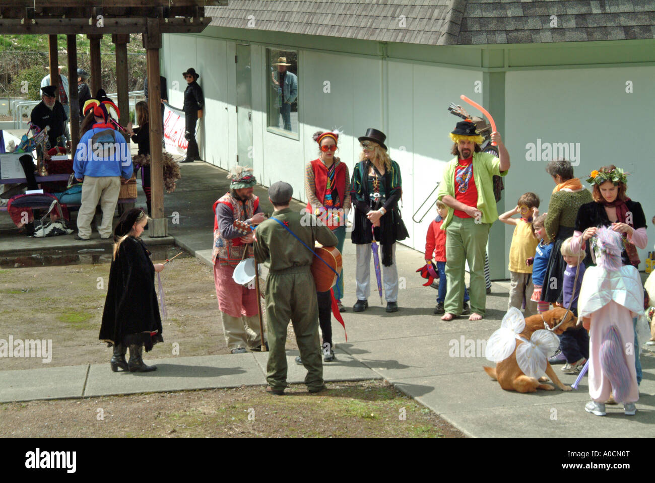 Attendees dress up in strange costumes for the annual Occidental ...