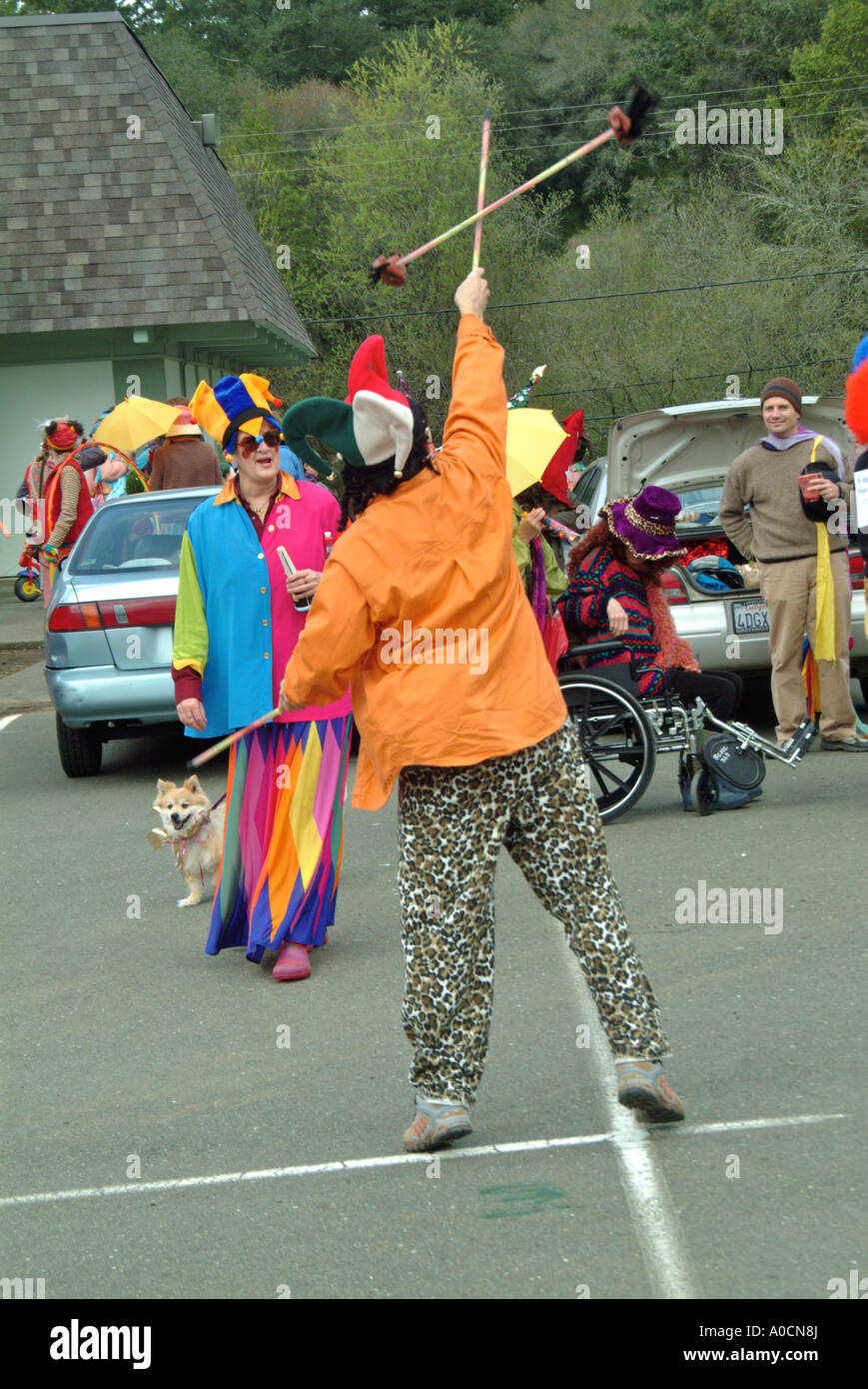 Attendees dress up in strange costumes for the annual Occidental ...