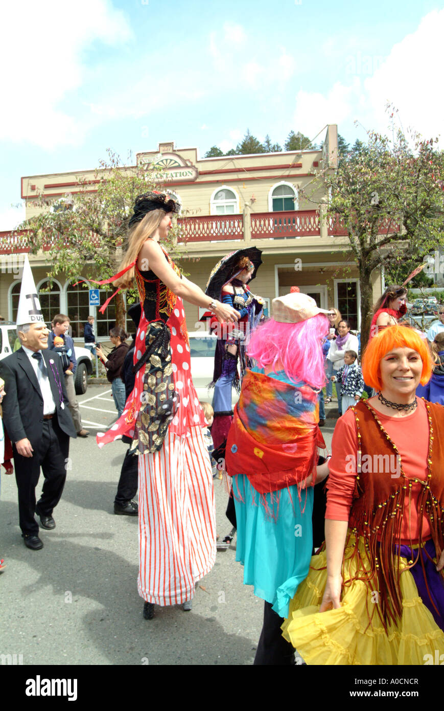 Attendees dress up in strange costumes for the annual Occidental ...