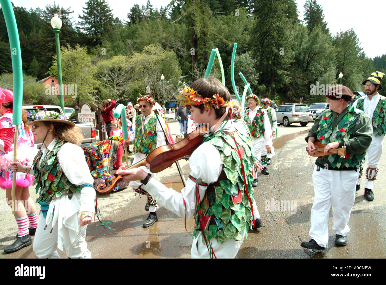 Attendees dress up in strange costumes for the annual Occidental ...