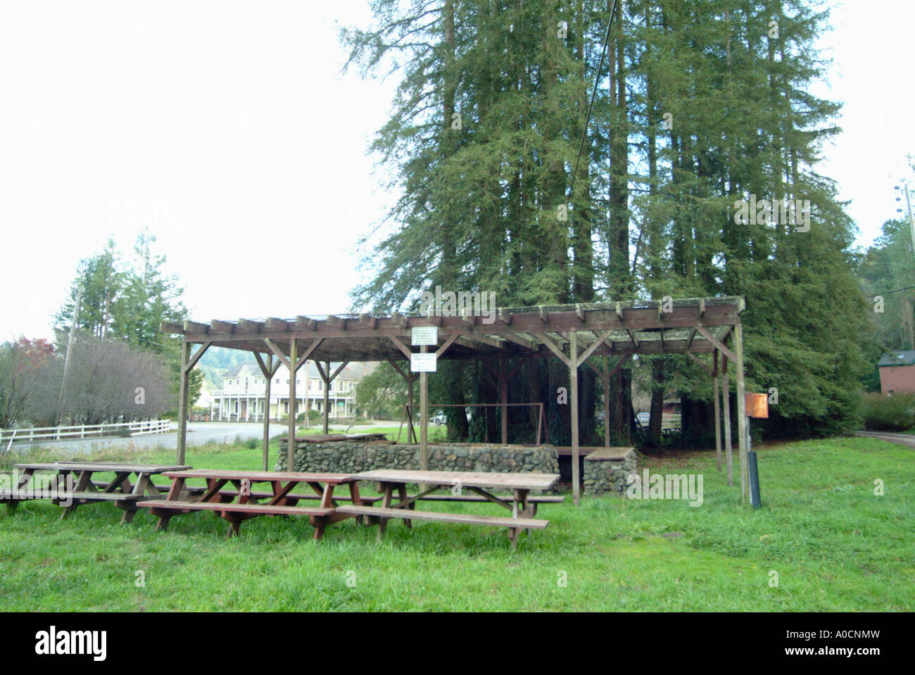The park outside of the volunteer fire department in Freestone ...