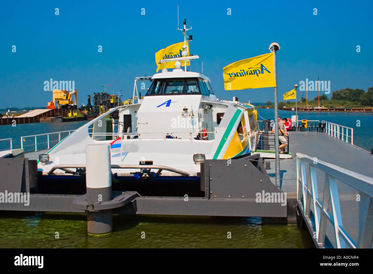 Dutch Catamaran Ferry in Almere Haven Netherlands Stock Photo - Alamy