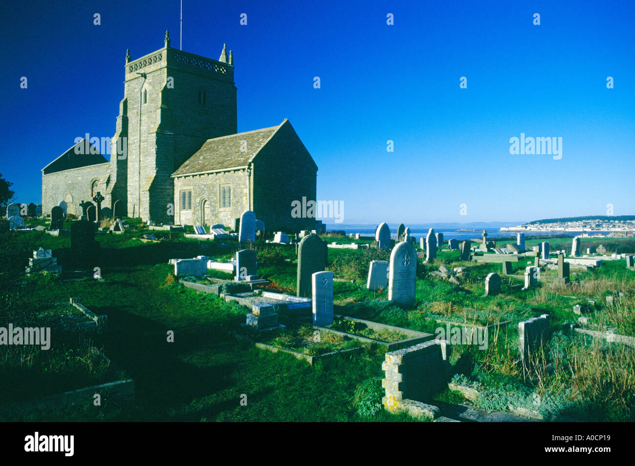 St Nicholas Church at Uphill near Weston super Mare Somerset now in the ...
