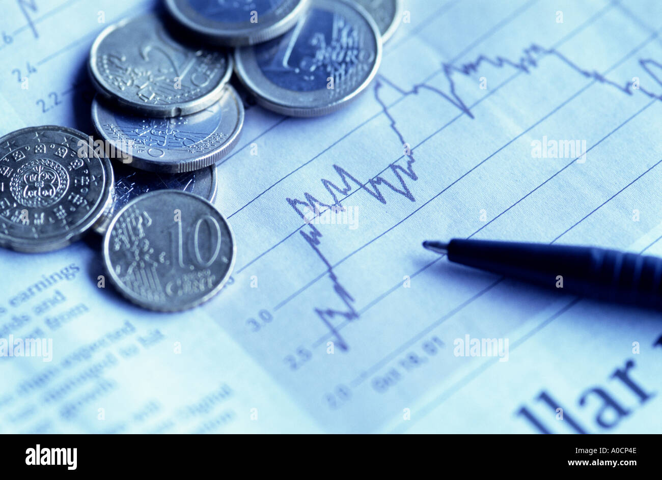 newspaper stock graphics business Stock Photo - Alamy