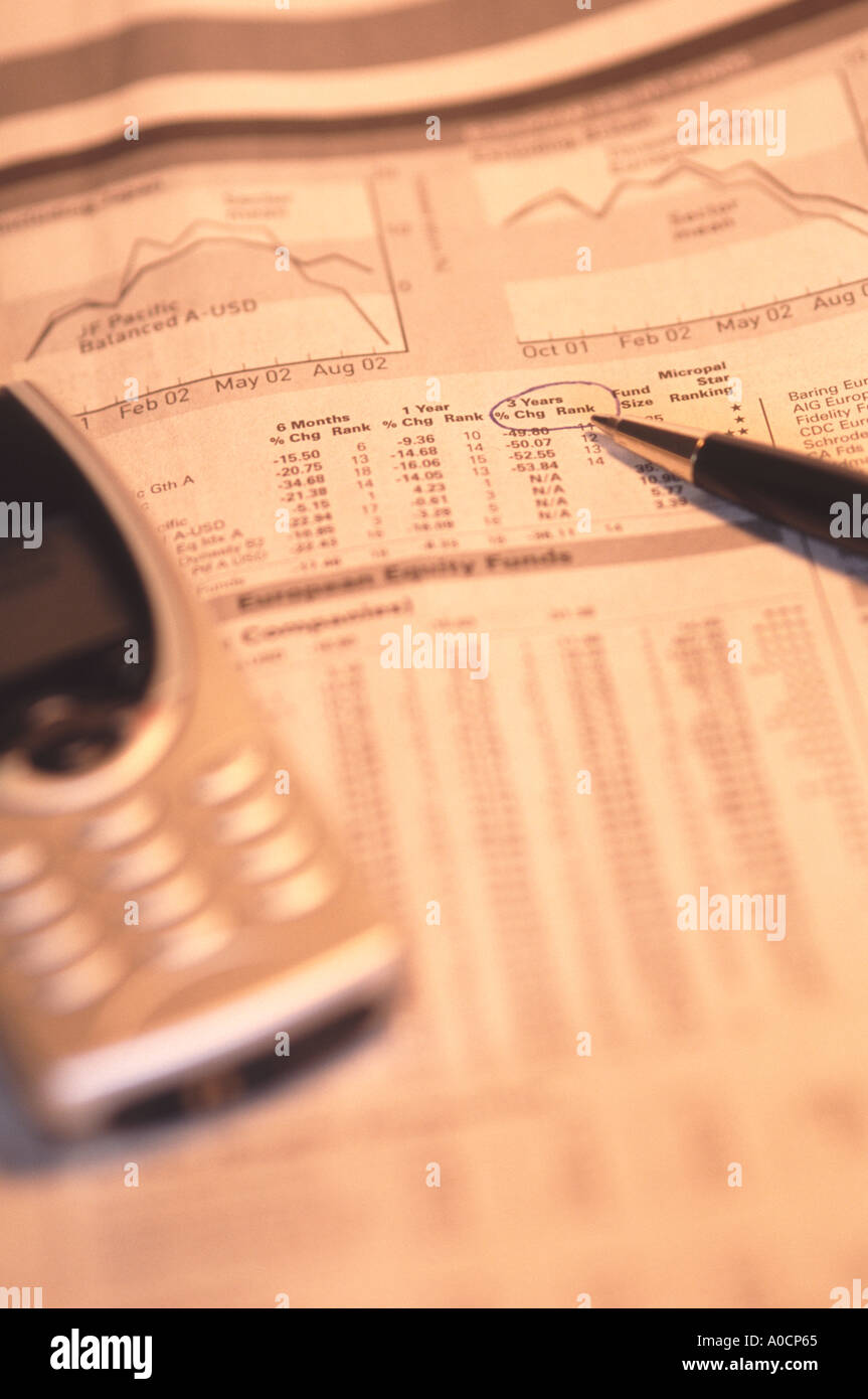 newspaper stock graphics business Stock Photo - Alamy