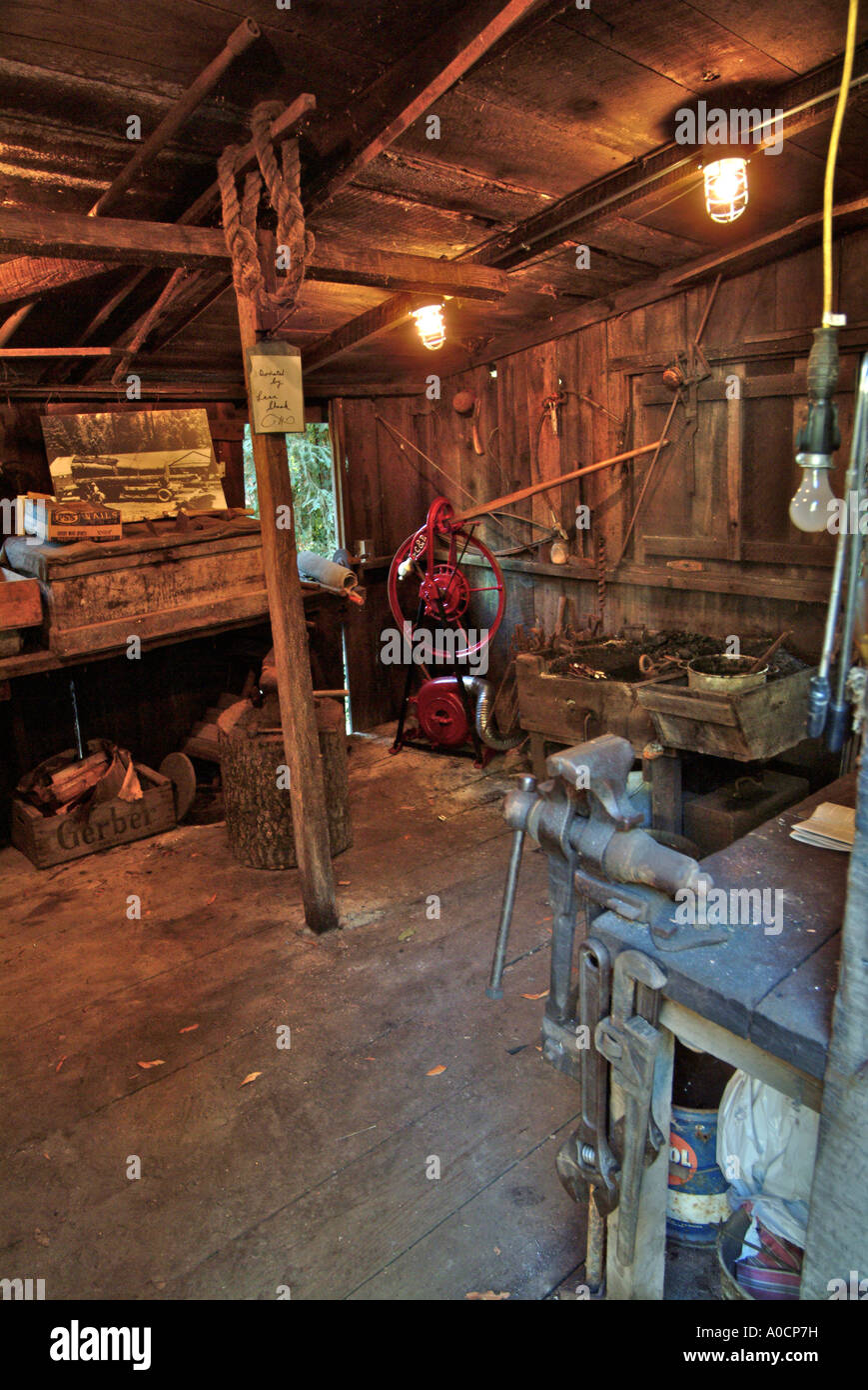 The inside of one side of an early 20th century or late 19th century ...