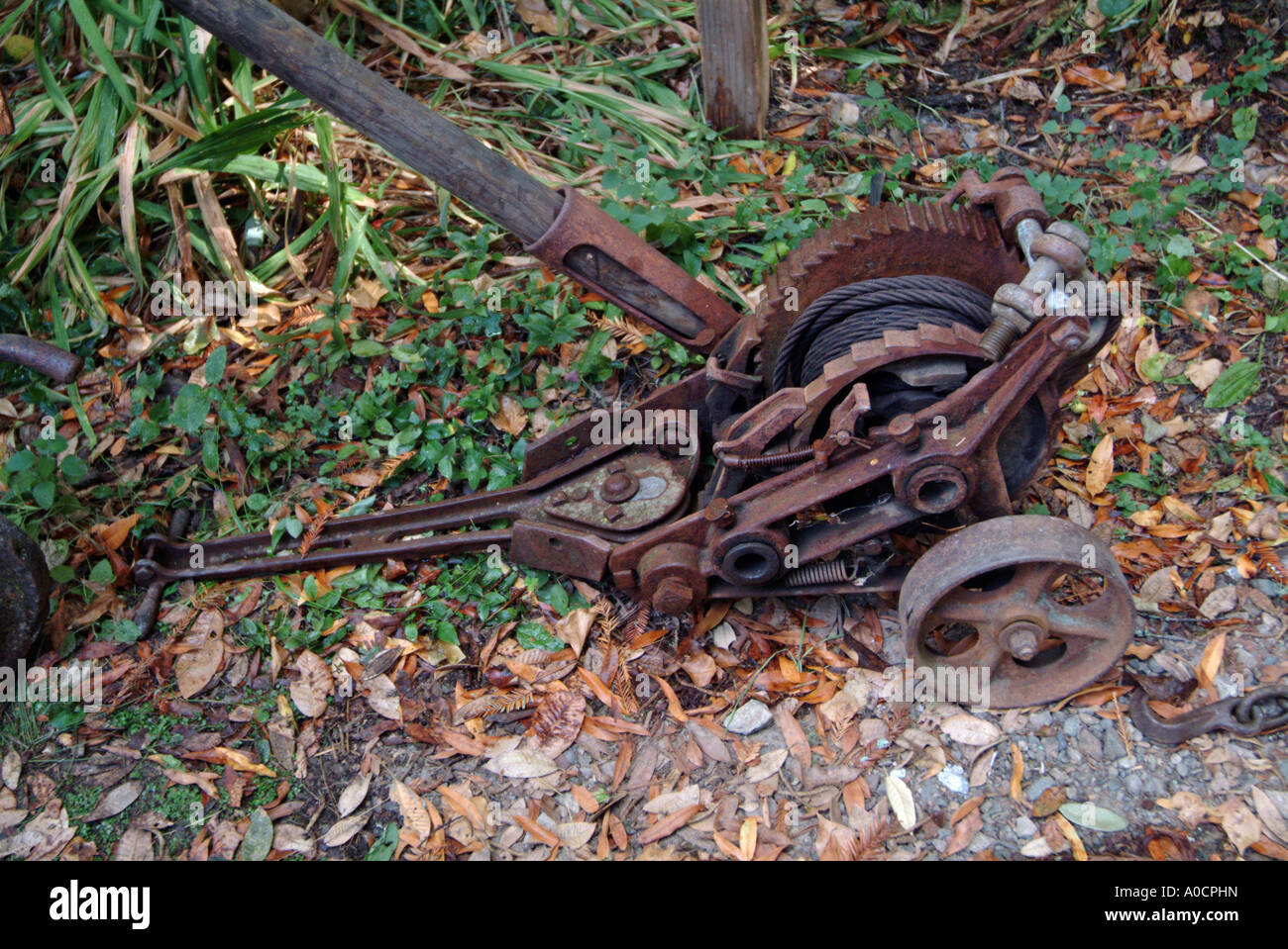 Stump puller hi-res stock photography and images - Alamy