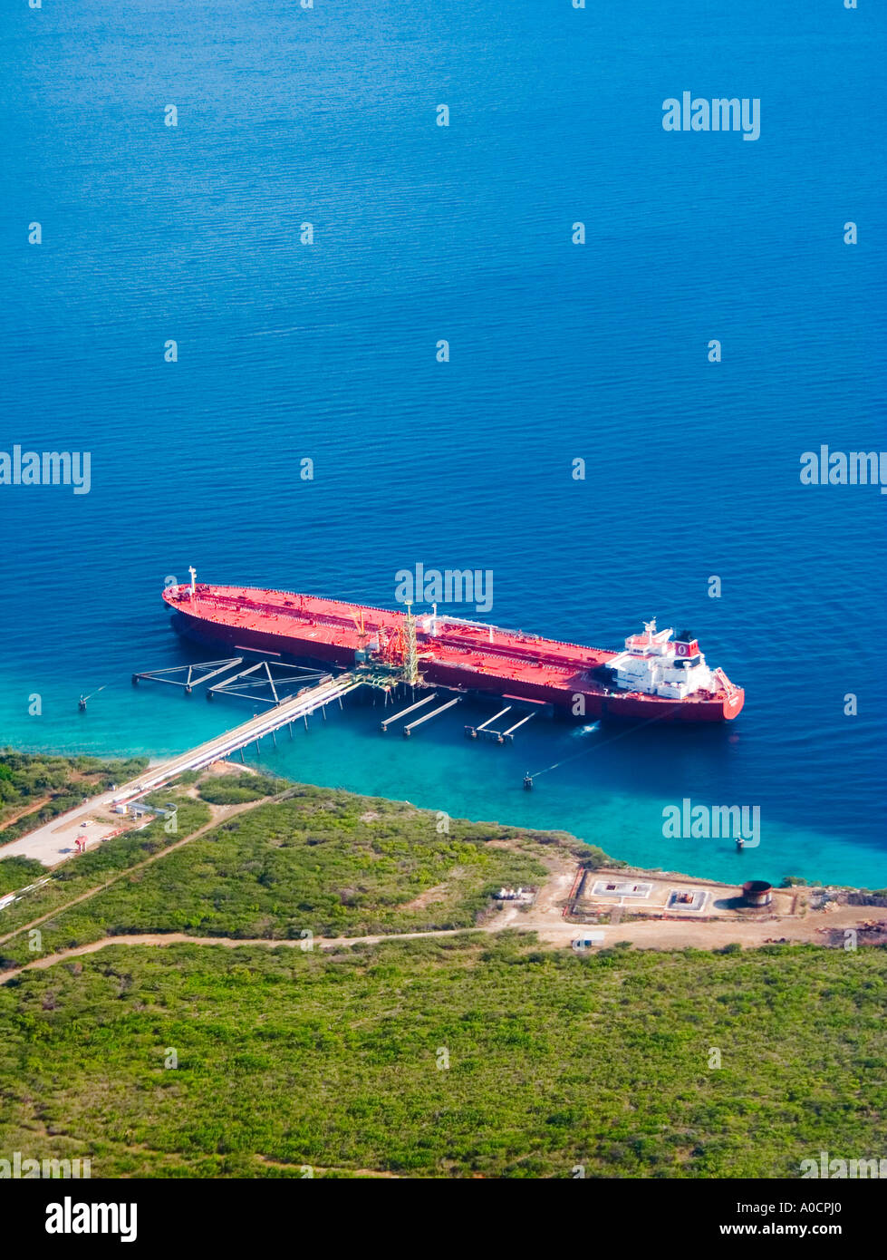 Aerial of Oil Terminal Stock Photo - Alamy