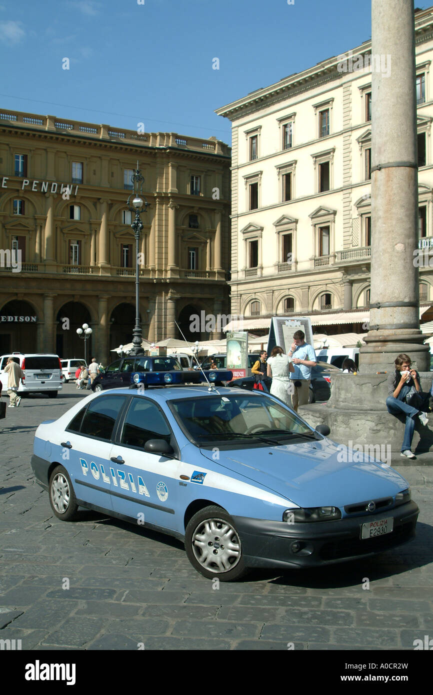 Italian police car fiat police hi-res stock photography and images - Alamy
