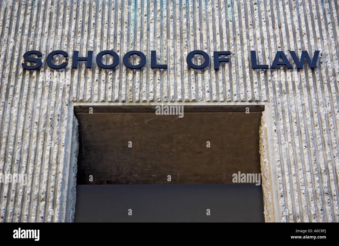 School of Law sign, Stanford University, Stanford, California, USA ...